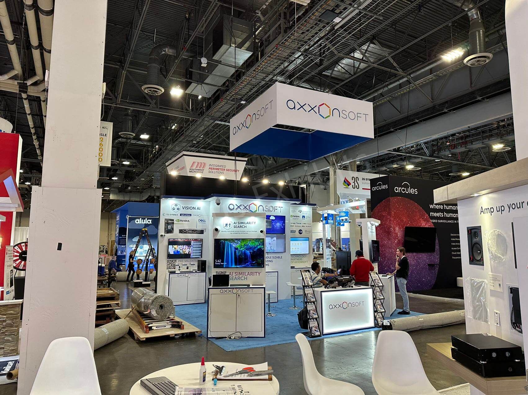 AxxonSoft 20'x20' ISC West2024 Booth - Aplus Exhibits