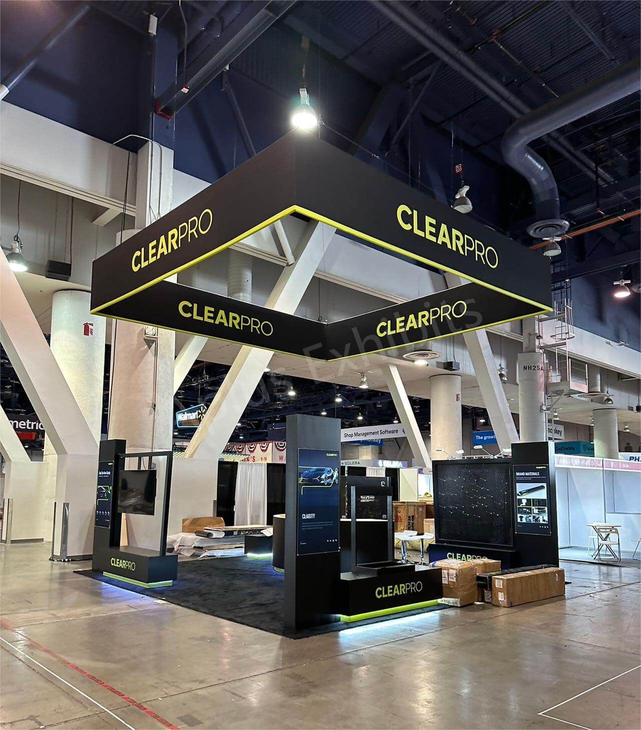 ClearPro 20'x20' SEMA2023 Booth - Aplus Exhibits