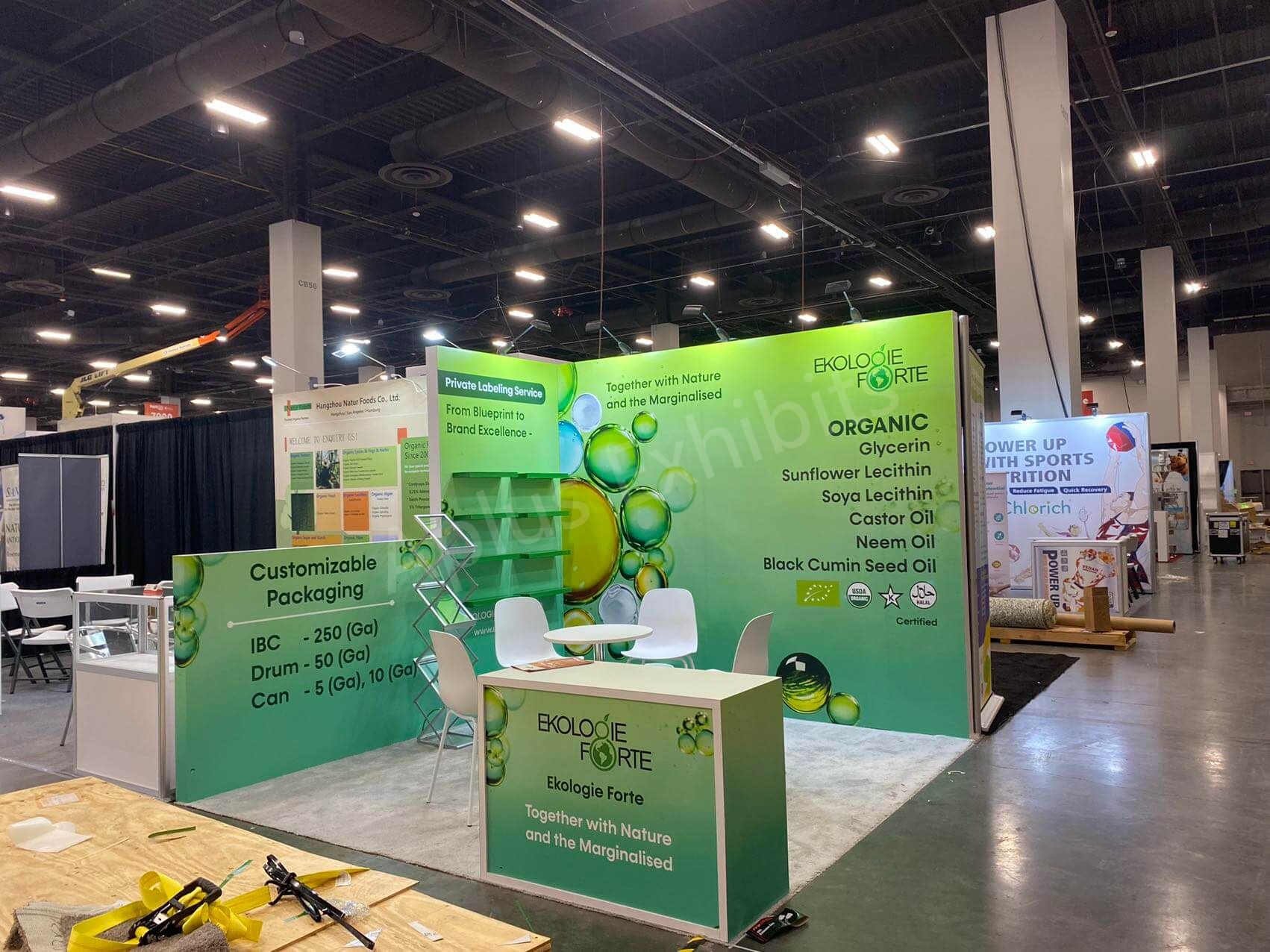 10'x10' Exhibition Booth for EkoLogie- Aplus Exhibits