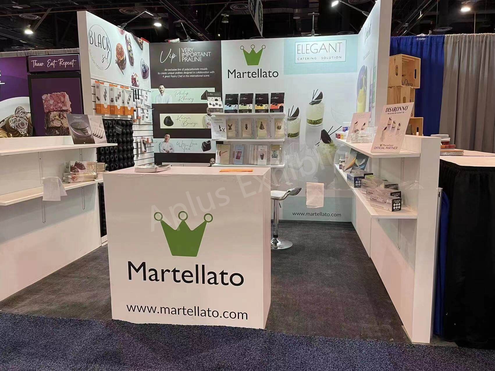 Martellato 10'x10' IBIE2022 Booth - Aplus Exhibits