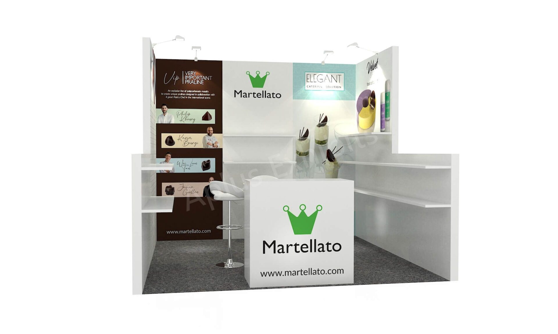 Martellato 10'x10' IBIE2022 Booth - aplus