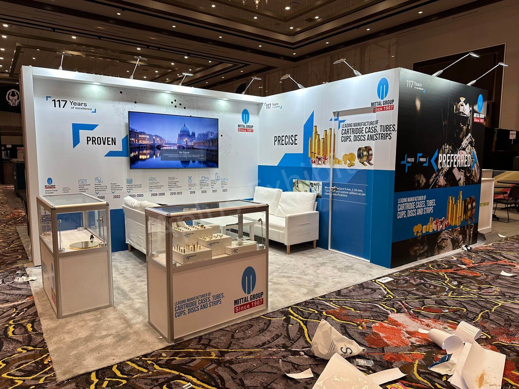 Mittal Group 10′x20′ Shot Show2024 Booth - Aplus Exhibits