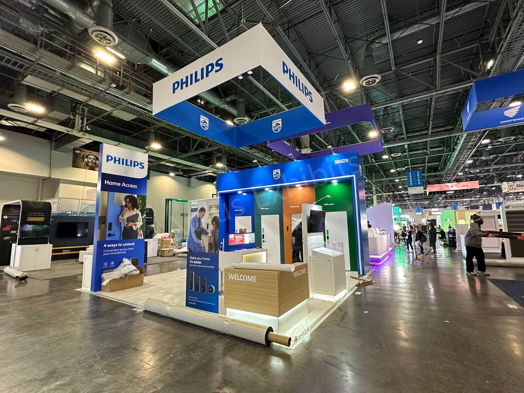 PHILPS 20'x20' CES2024 Booth - Aplus Exhibits