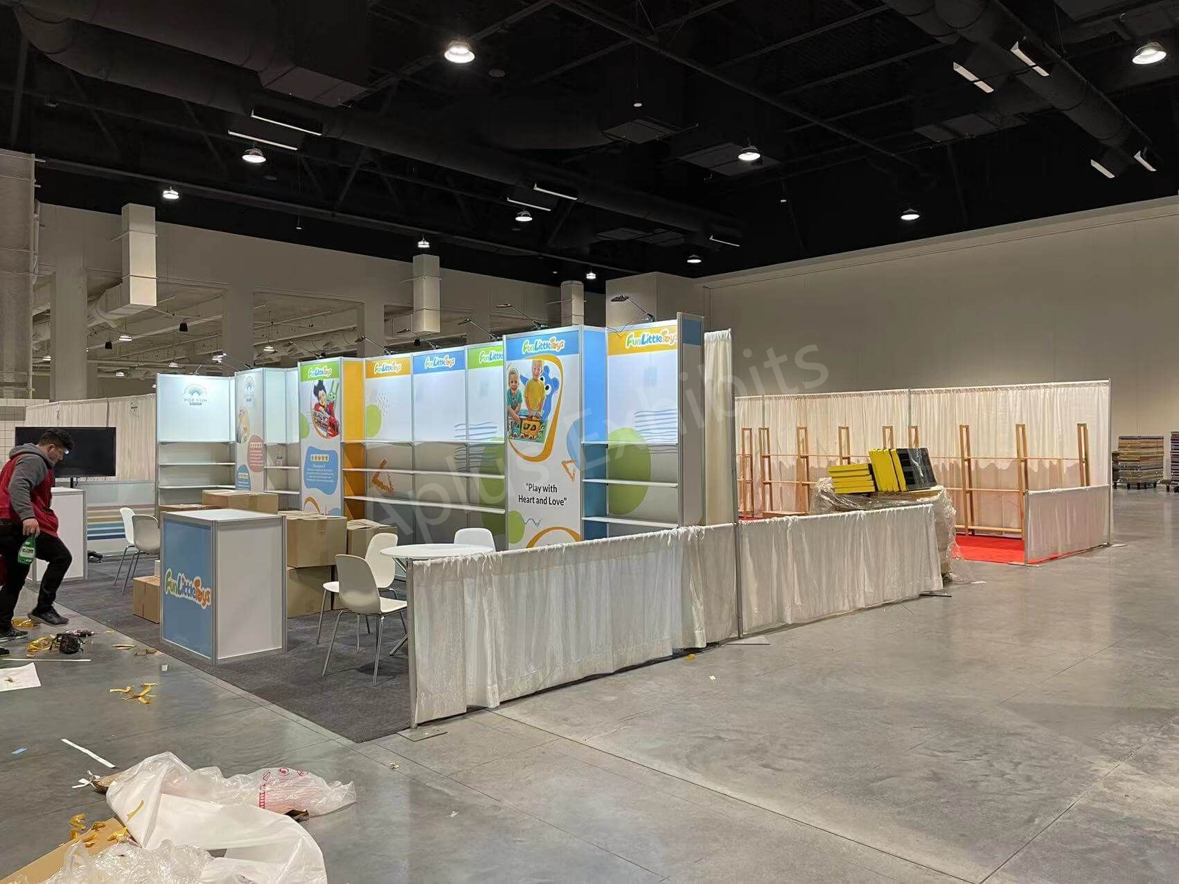 Popfun10'x30' ToyFest West 2023 Booth - Aplus Exhibits