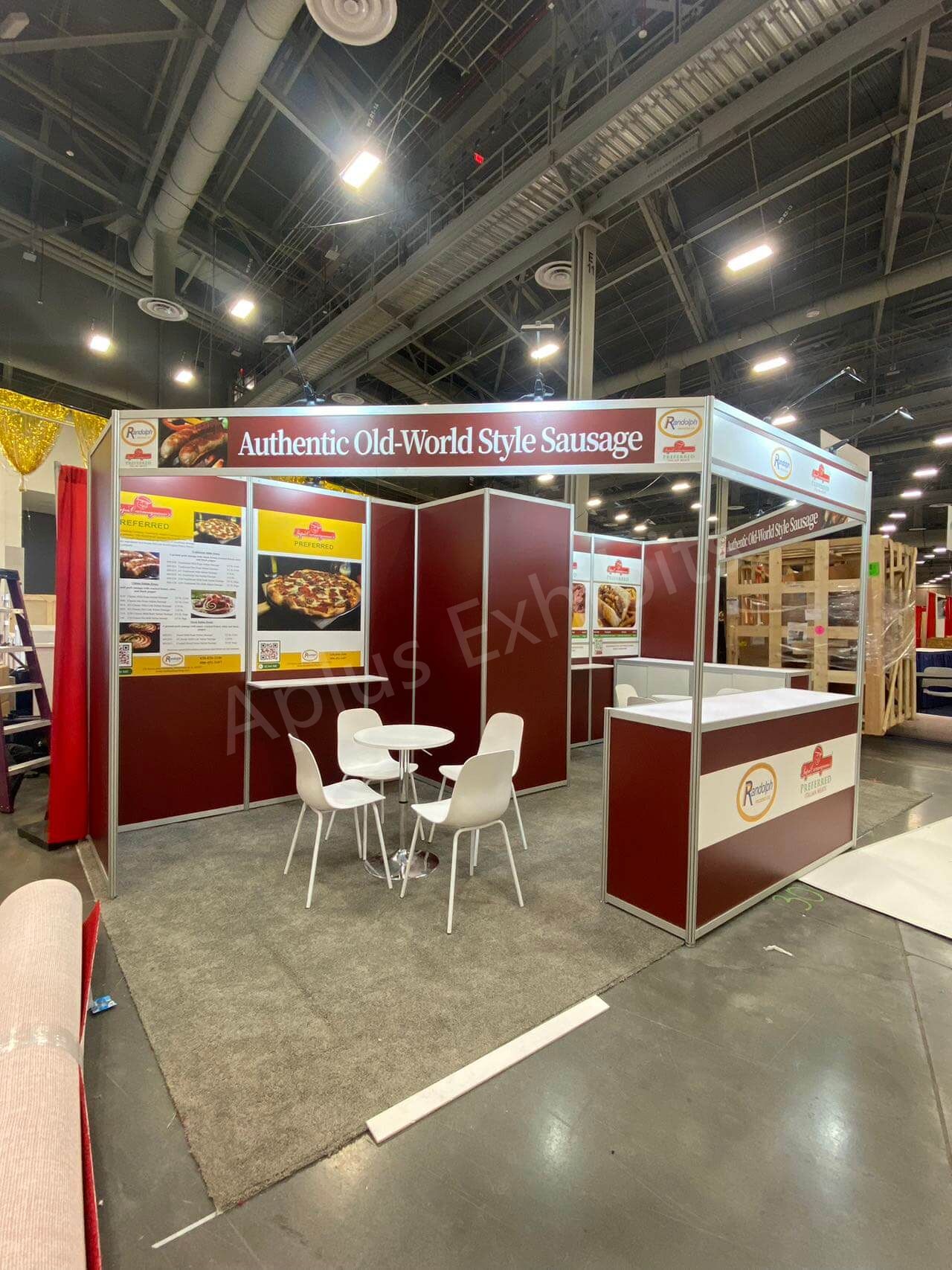 Randolph 10'x20' Pizza Expo2024 Booth - Aplus Exhibits