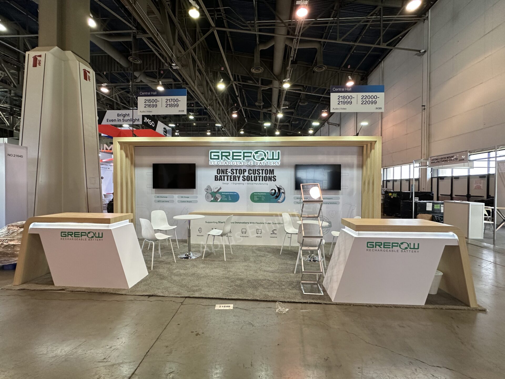 GREPOW 10'x20' CES 2025 Booth - Aplus Exhibits