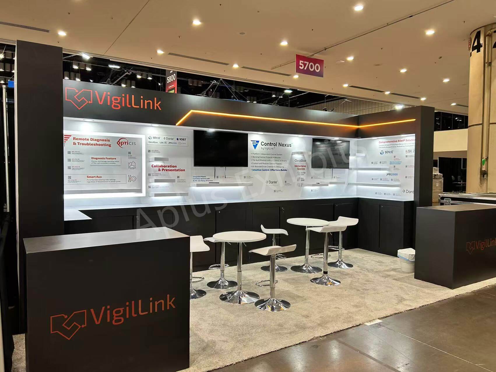 VigilLink 10'x20' InfoComm 2025 Booth - Aplus Exhibits